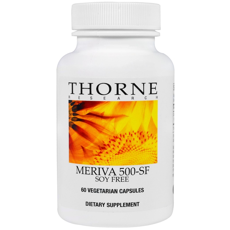Thorne Research, Meriva 500 - SF, Soy Free, 60 Vegetarian Capsules ...
