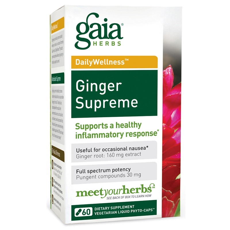 Gaia Herbs, DailyWellness, Ginger Supreme, 60 Vegetarian Liquid Phyto ...